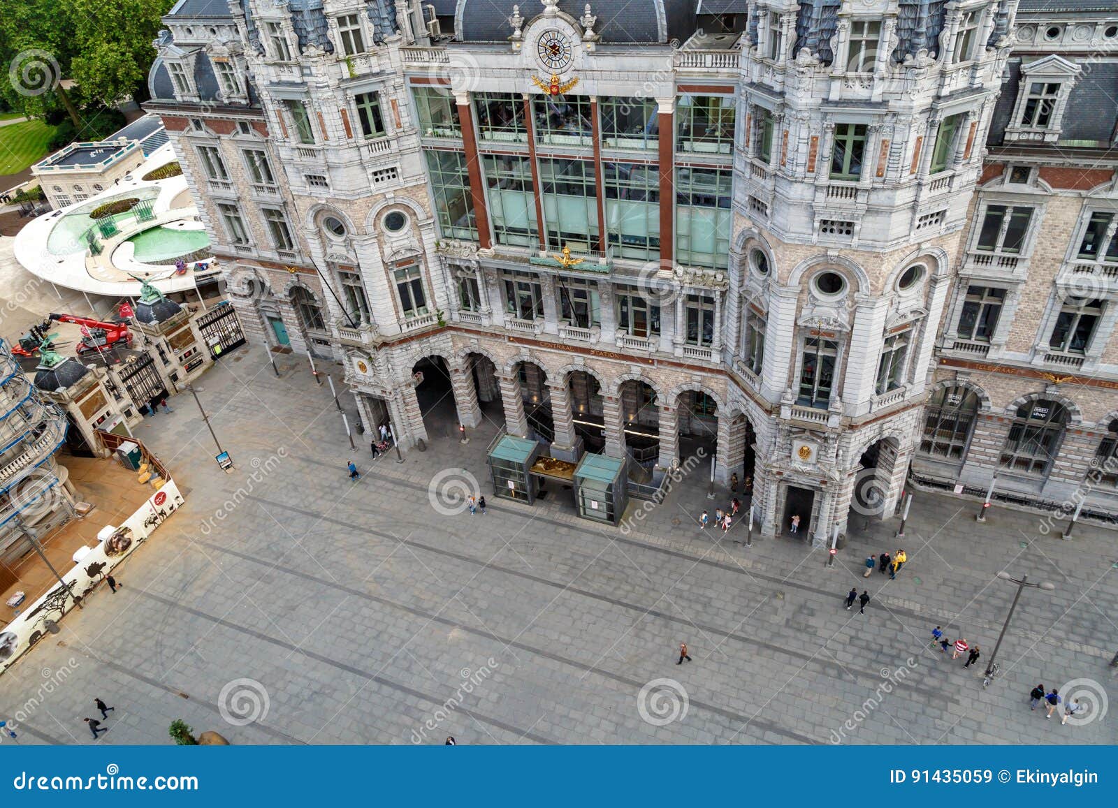 De Centrale Post Van Antwerpen Redactionele Stock Afbeelding - Image of ...