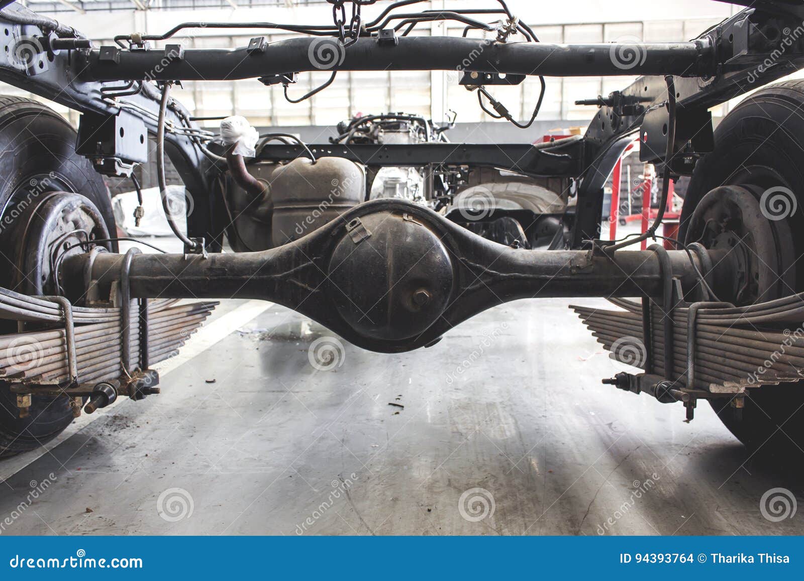 De Chassis Van De Close-upauto Met Motor Stock Foto - Image of ...
