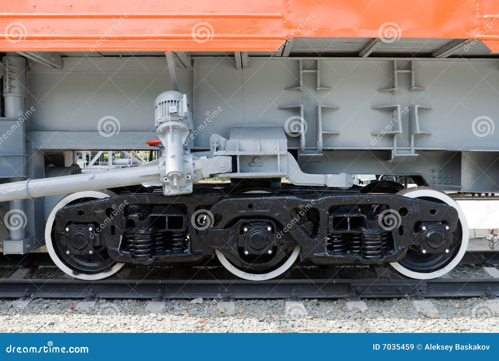 De chassis van de spoorweg stock afbeelding. Image of lente - 7035459