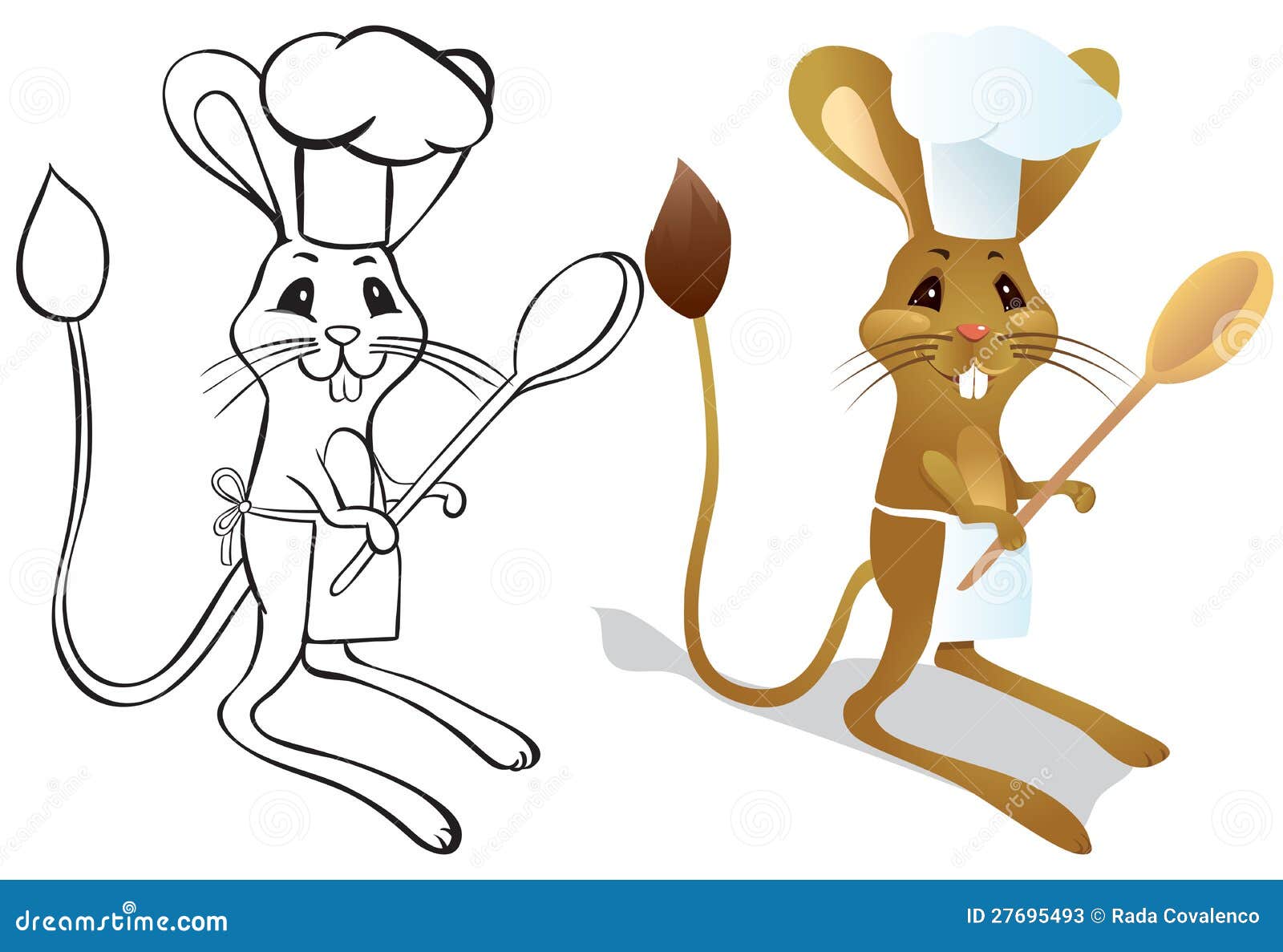 De Chef-kok Van De Springmuis Vector Illustratie - Illustration of ...