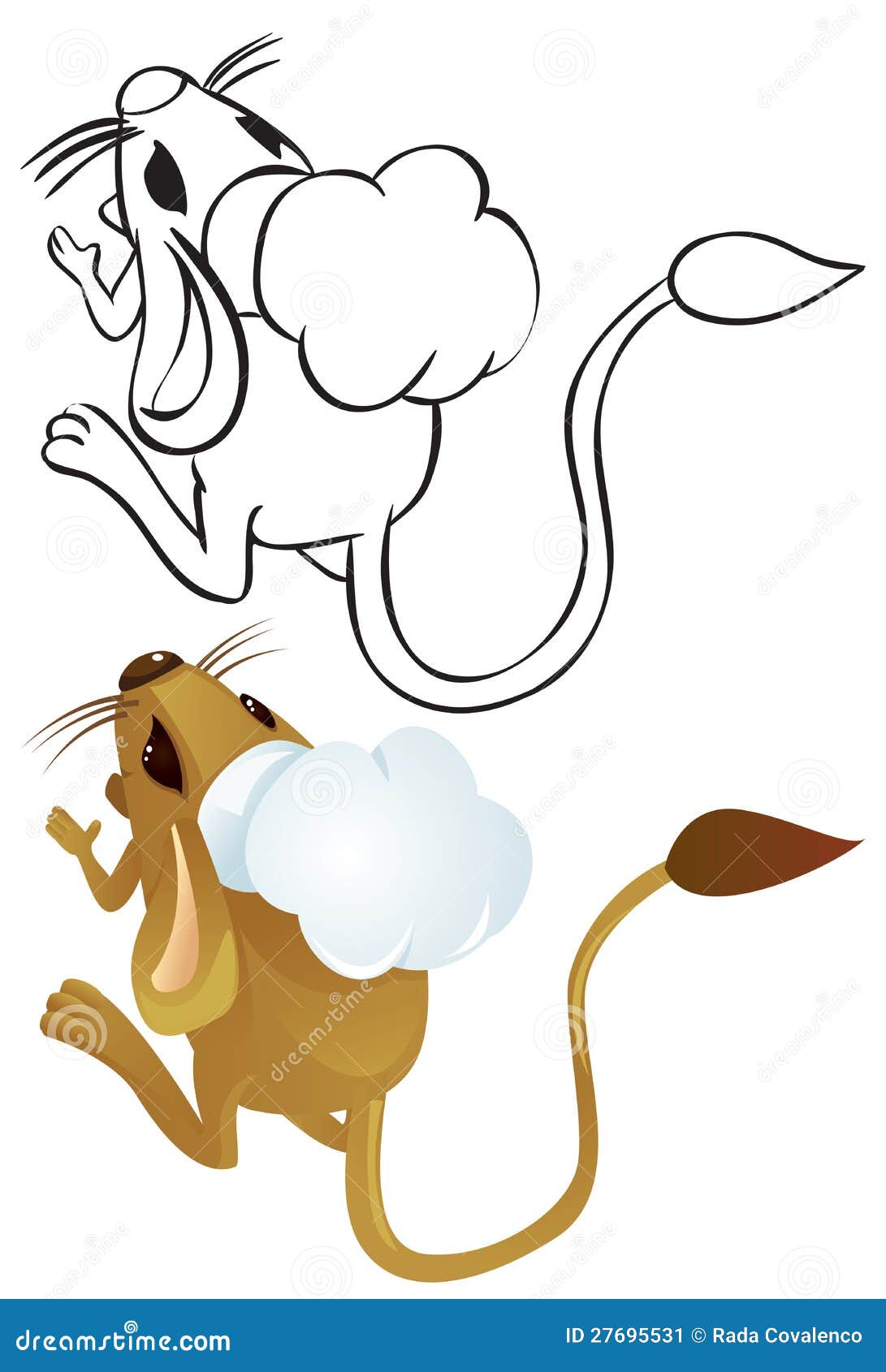 De Chef-kokoverzicht Van De Springmuis Vector Illustratie ...