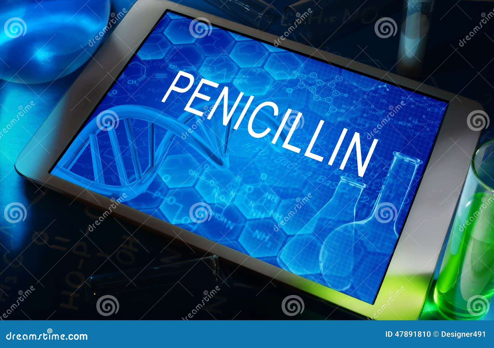 De Chemische Formule Van Penicilline Stock Foto - Image of voedings ...