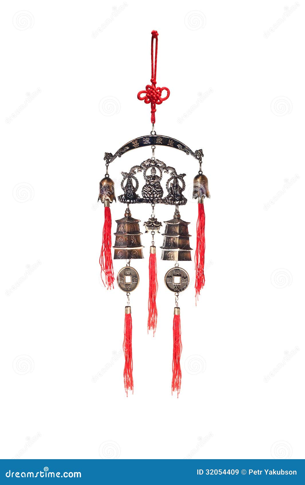 De Chinese Amulet Van Fengshui Stock Afbeelding - Image of welvaart ...