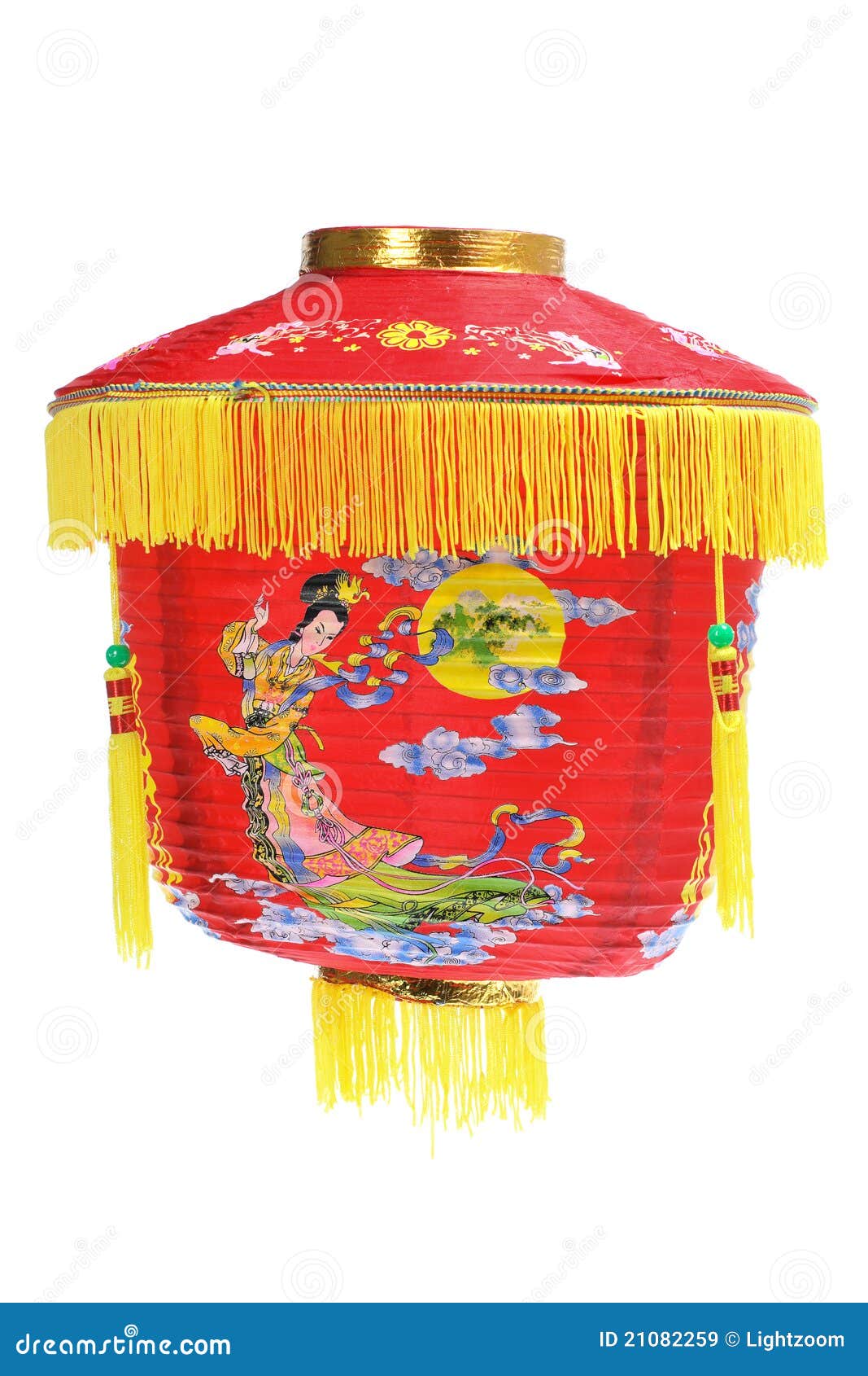 De Chinese Lantaarn Van Het Document Stock Afbeelding - Image of godin ...