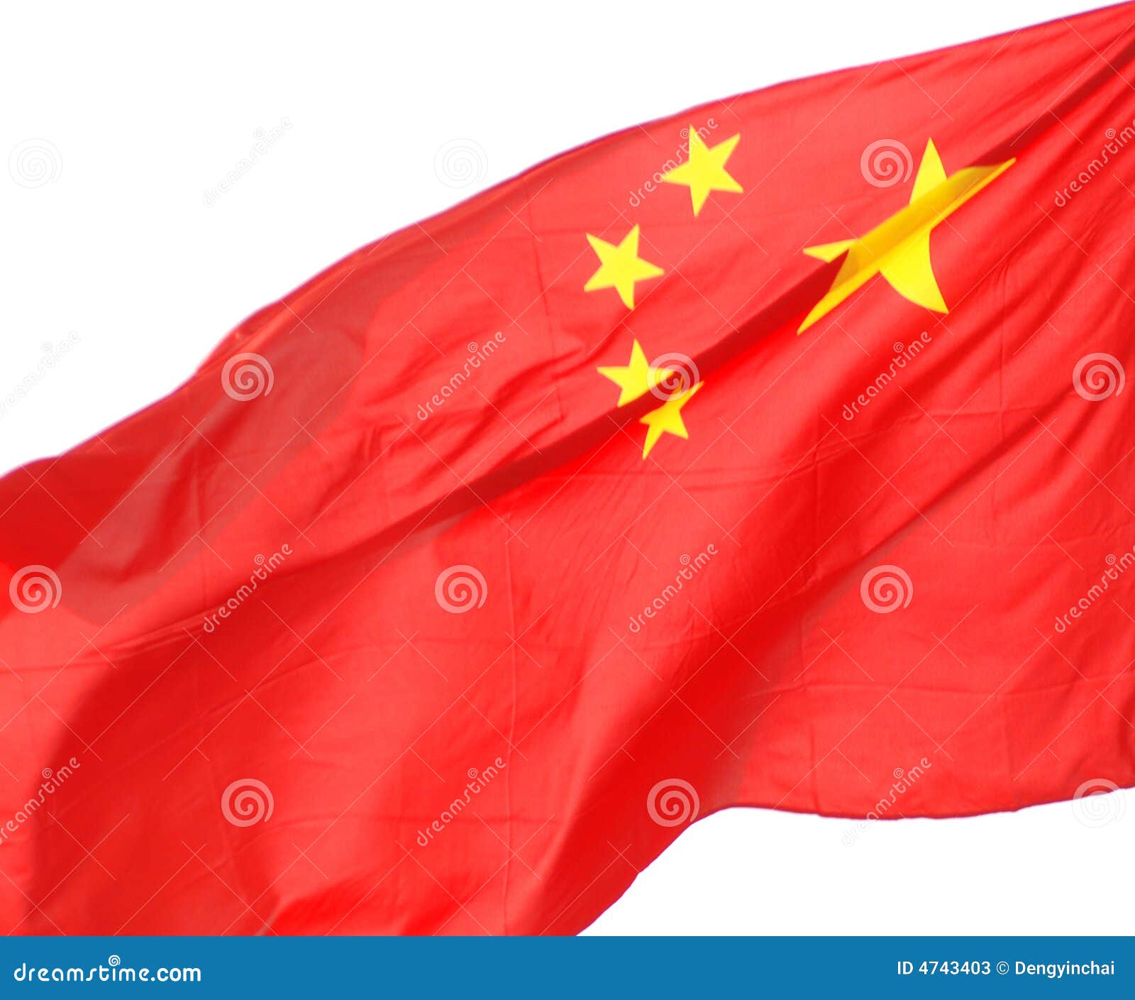 De Chinese vlag stock afbeelding. Image of flauwte, rood - 4743403