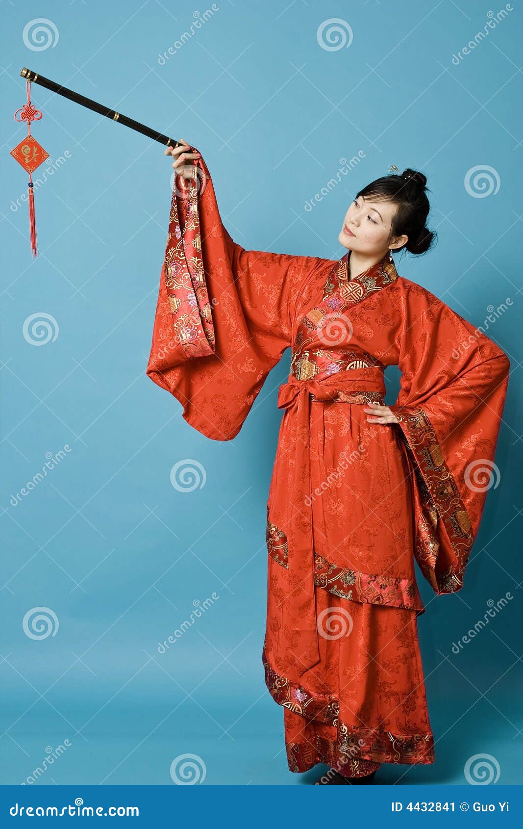 De Chinese Vrouw Van De Dynastie Han Stock Afbeelding - Image of ...