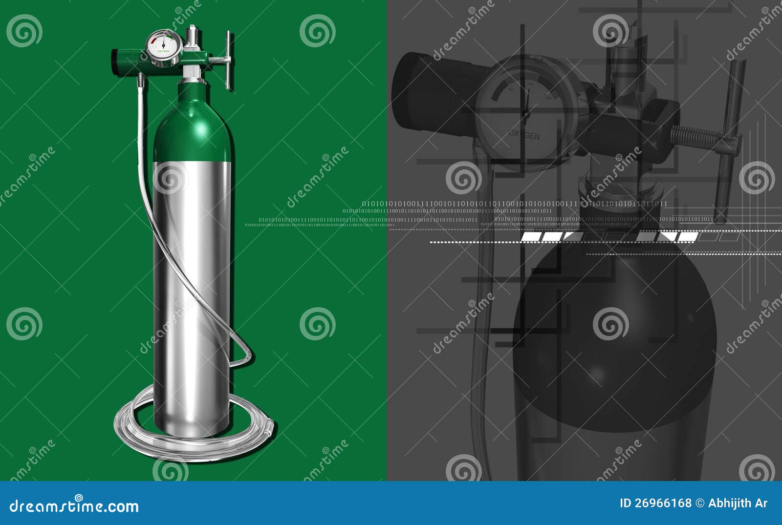 De Cilinder Van De Zuurstof Stock Illustratie - Illustration of ...
