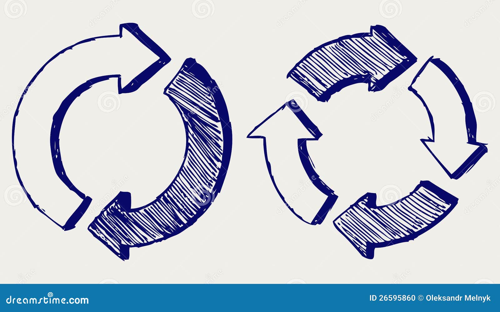 De cirkel van pijlen vector illustratie. Illustration of illustratie ...