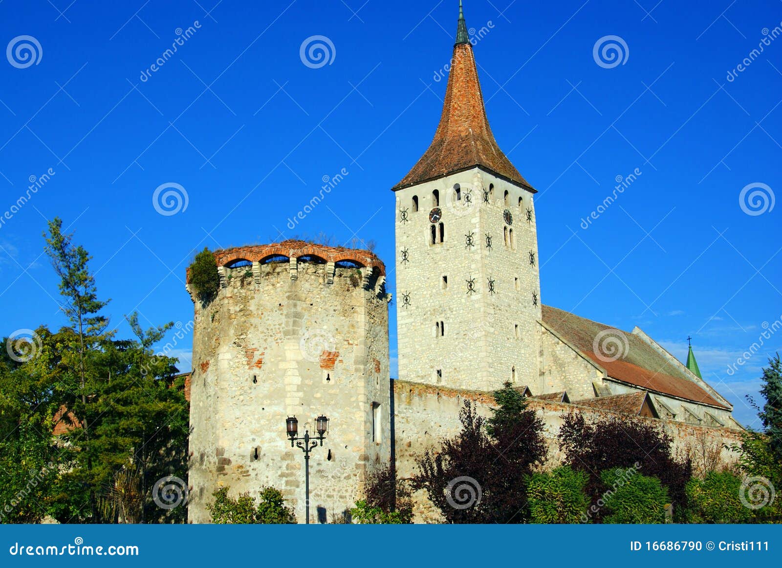 De Citadel Van Aiud in Transsylvanië Stock Foto - Image of defensie ...