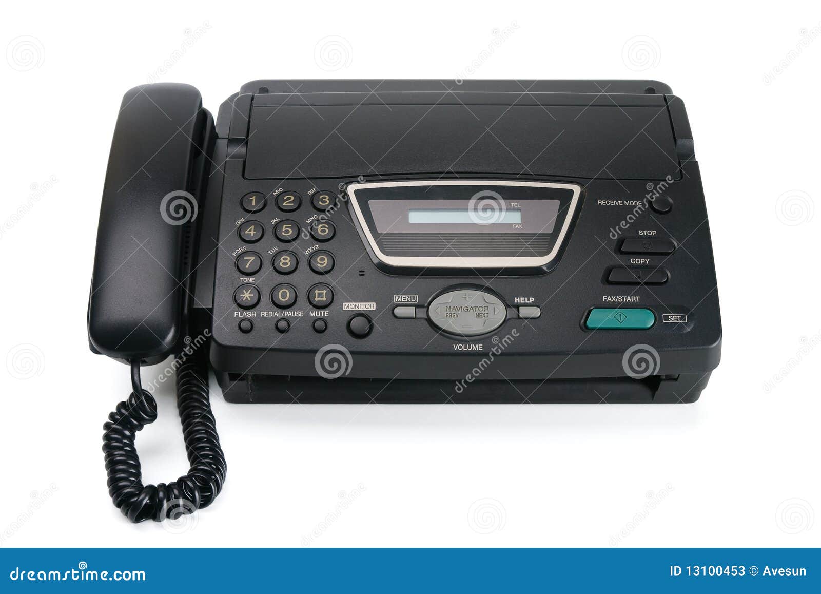 De Close-up Van Het Faxapparaat Stock Afbeelding - Image of spatie ...