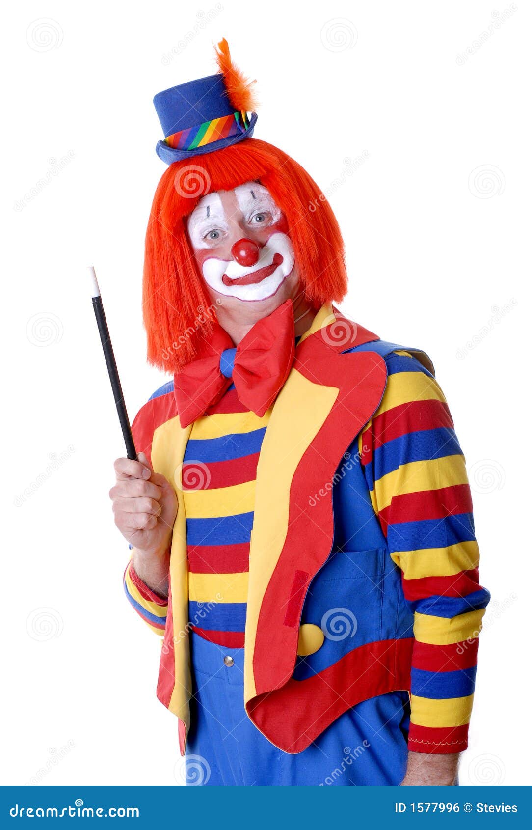 De Clown van het circus stock foto. Image of groot, verlichting - 1577996