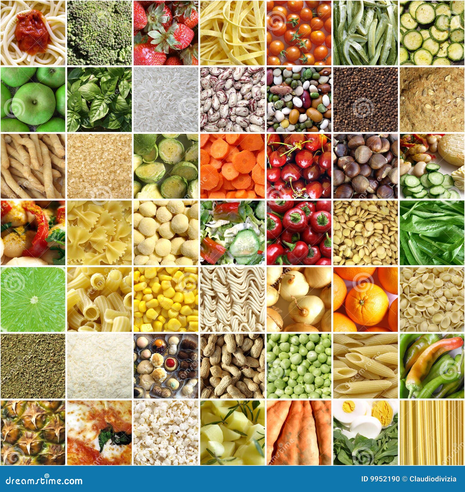 De collage van het voedsel stock foto. Image of kers, vrucht - 9952190