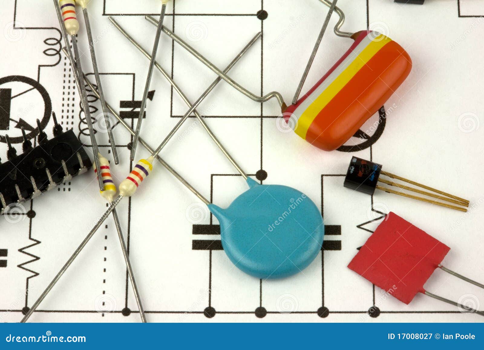 De Componenten Van De Elektronika Stock Afbeelding - Image of product ...