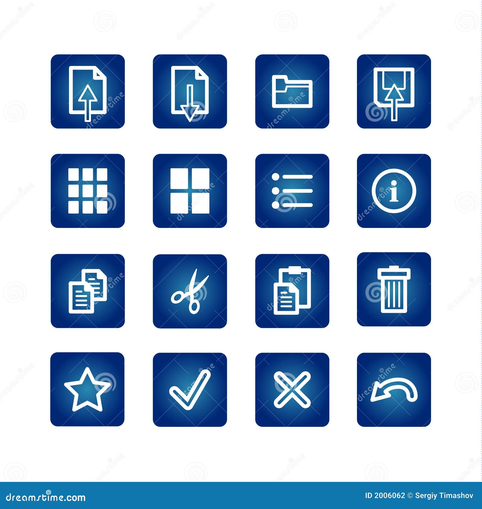 De Computer Van Standart Beveelt Geplaatste Pictogrammen Vector ...