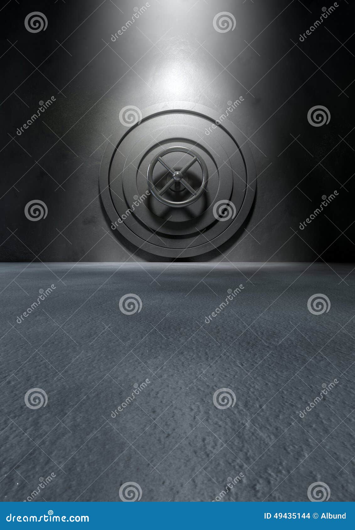 De Concrete Zaal Van De Bankkluis Stock Foto - Image of staal ...