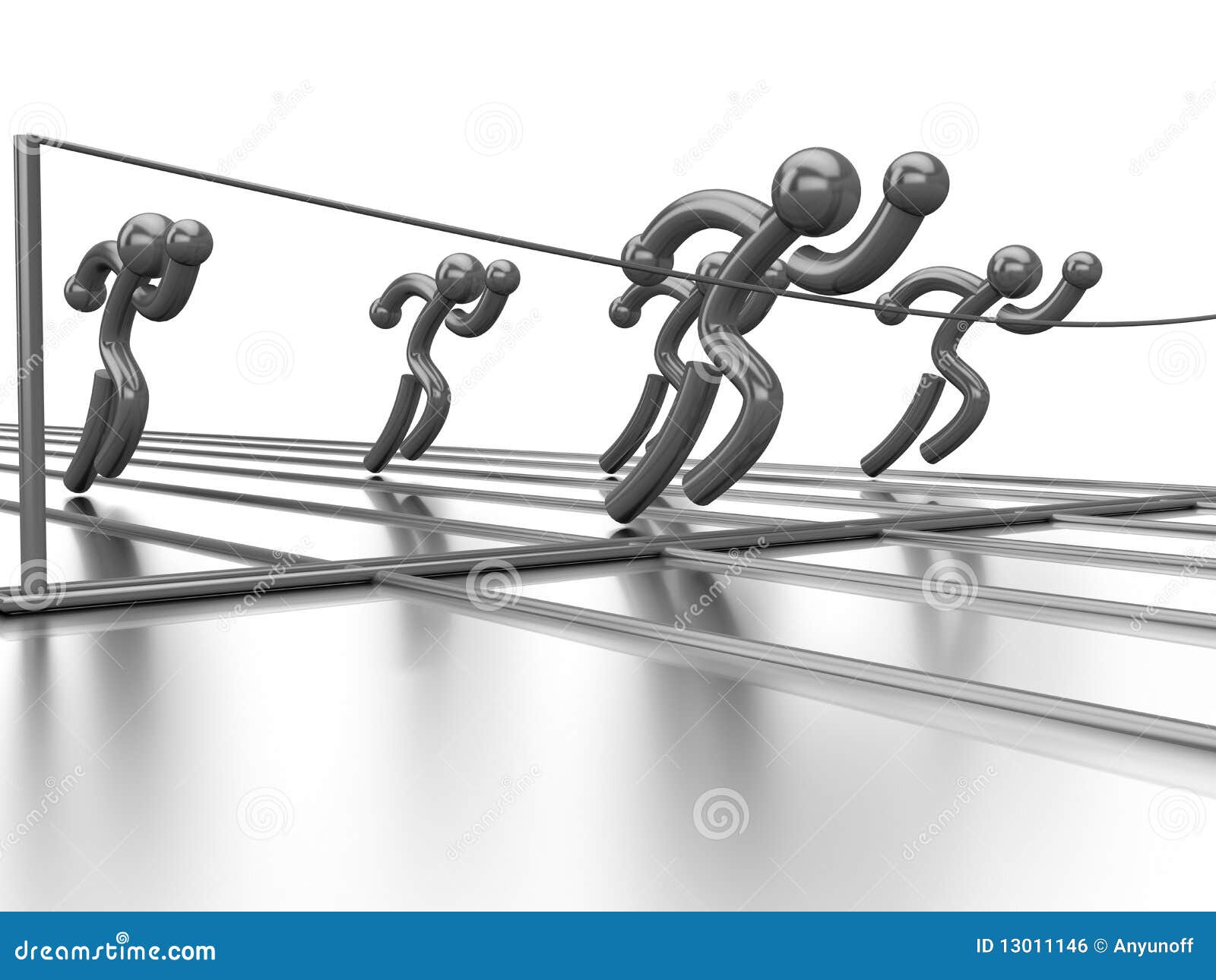 De Concurrentie Van De Atletiek Stock Illustratie - Illustration of ...