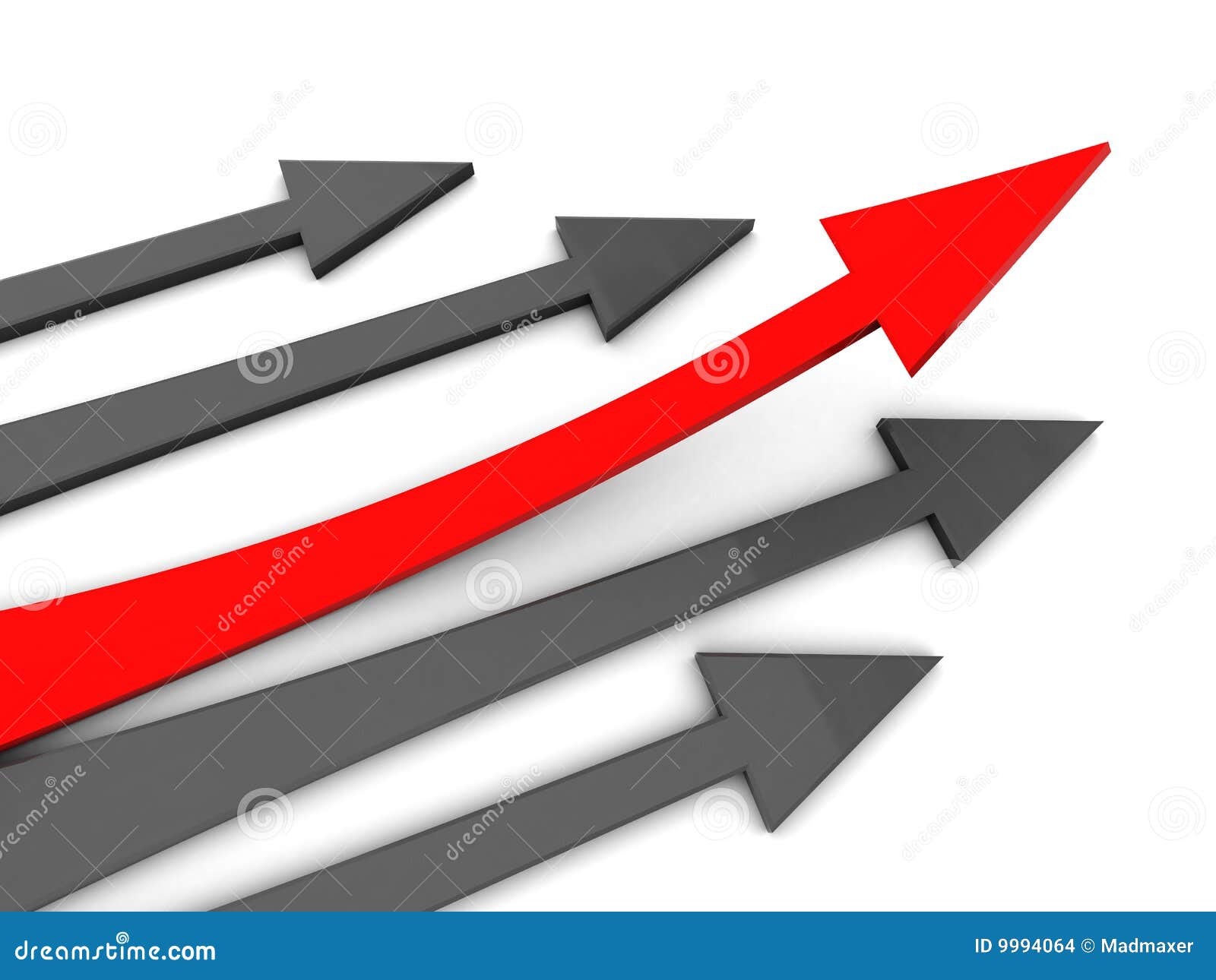 De concurrentie van pijlen stock illustratie. Illustration of actie ...