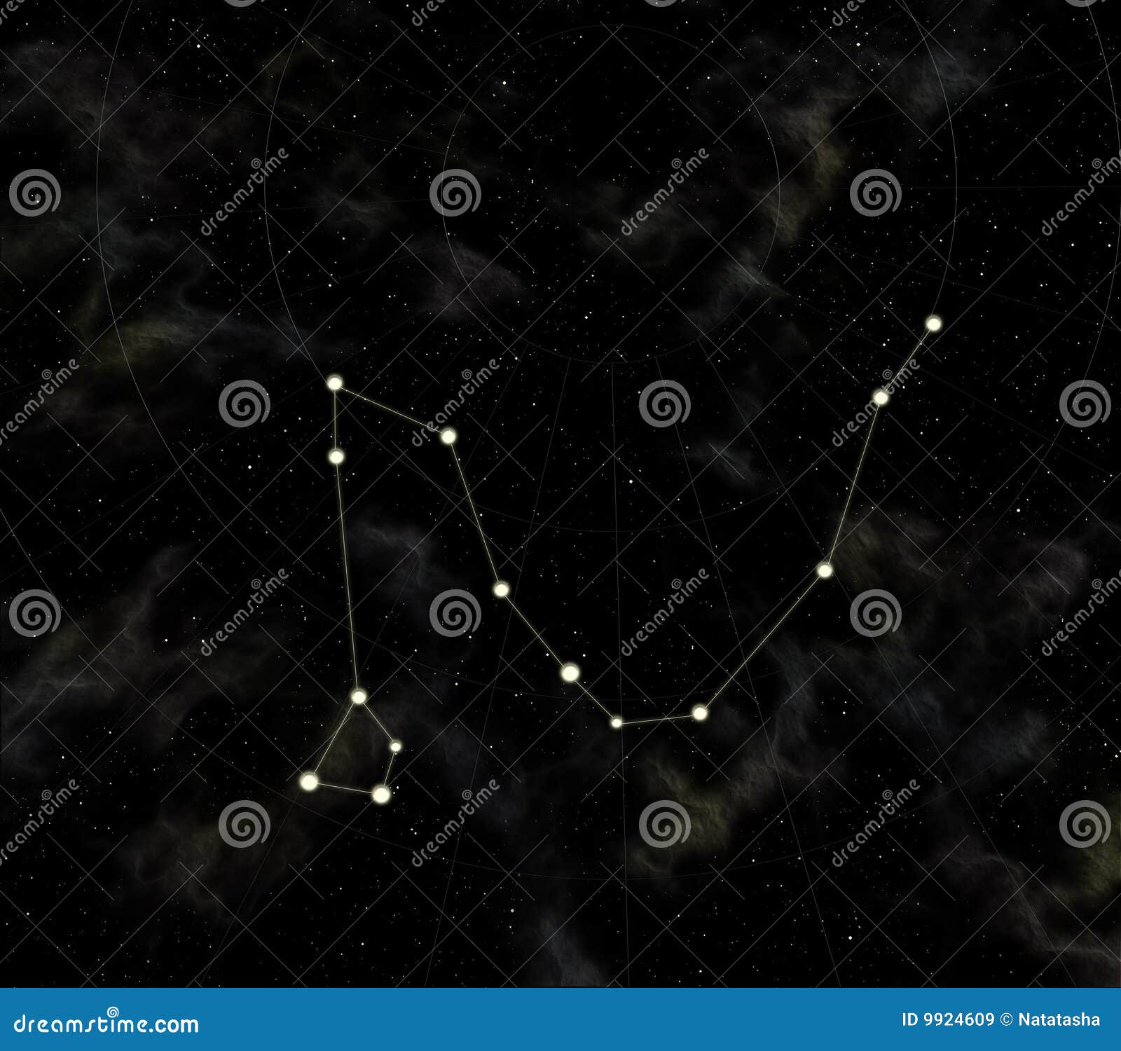 De constellatie is Draak stock illustratie. Illustration of draak - 9924609