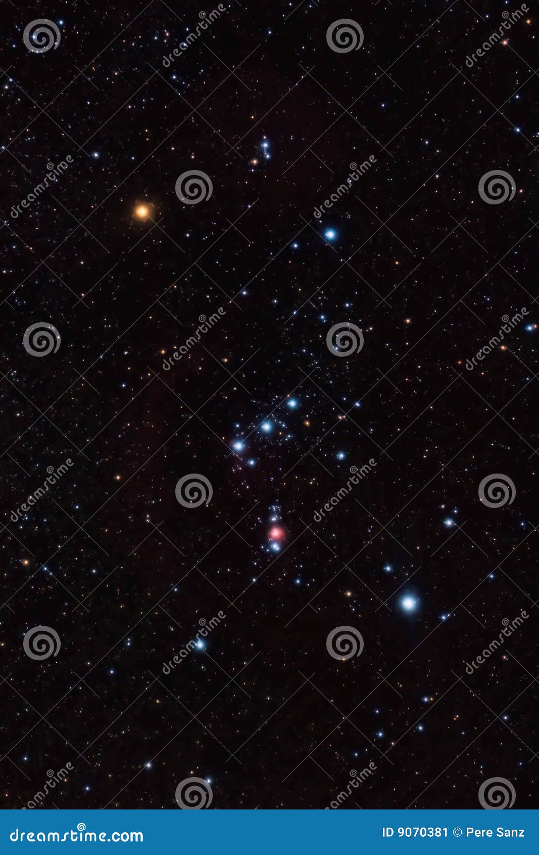De Constellatie van Orion stock afbeelding. Image of orion - 9070381
