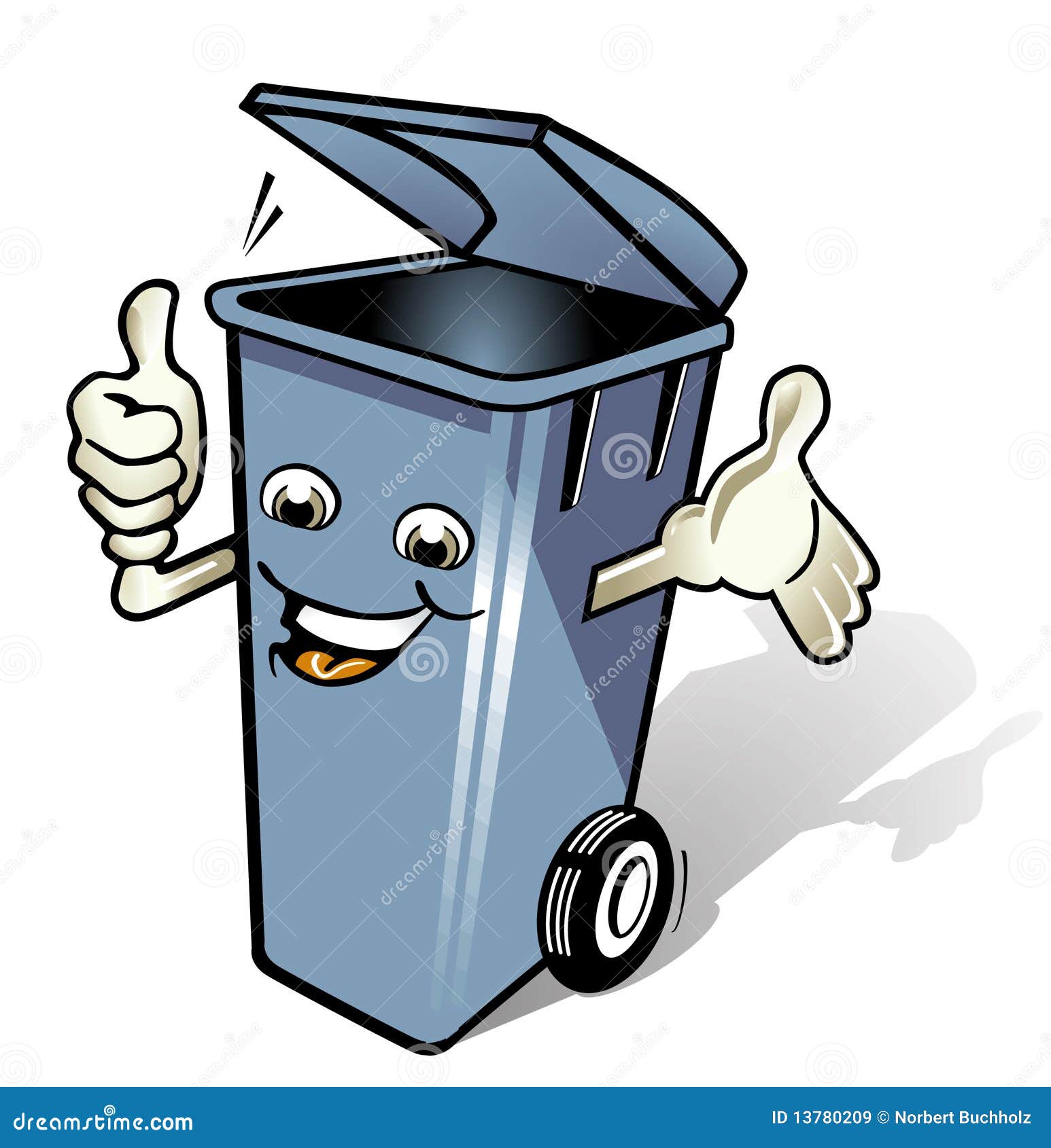 De container van het afval vector illustratie. Illustration of groen ...