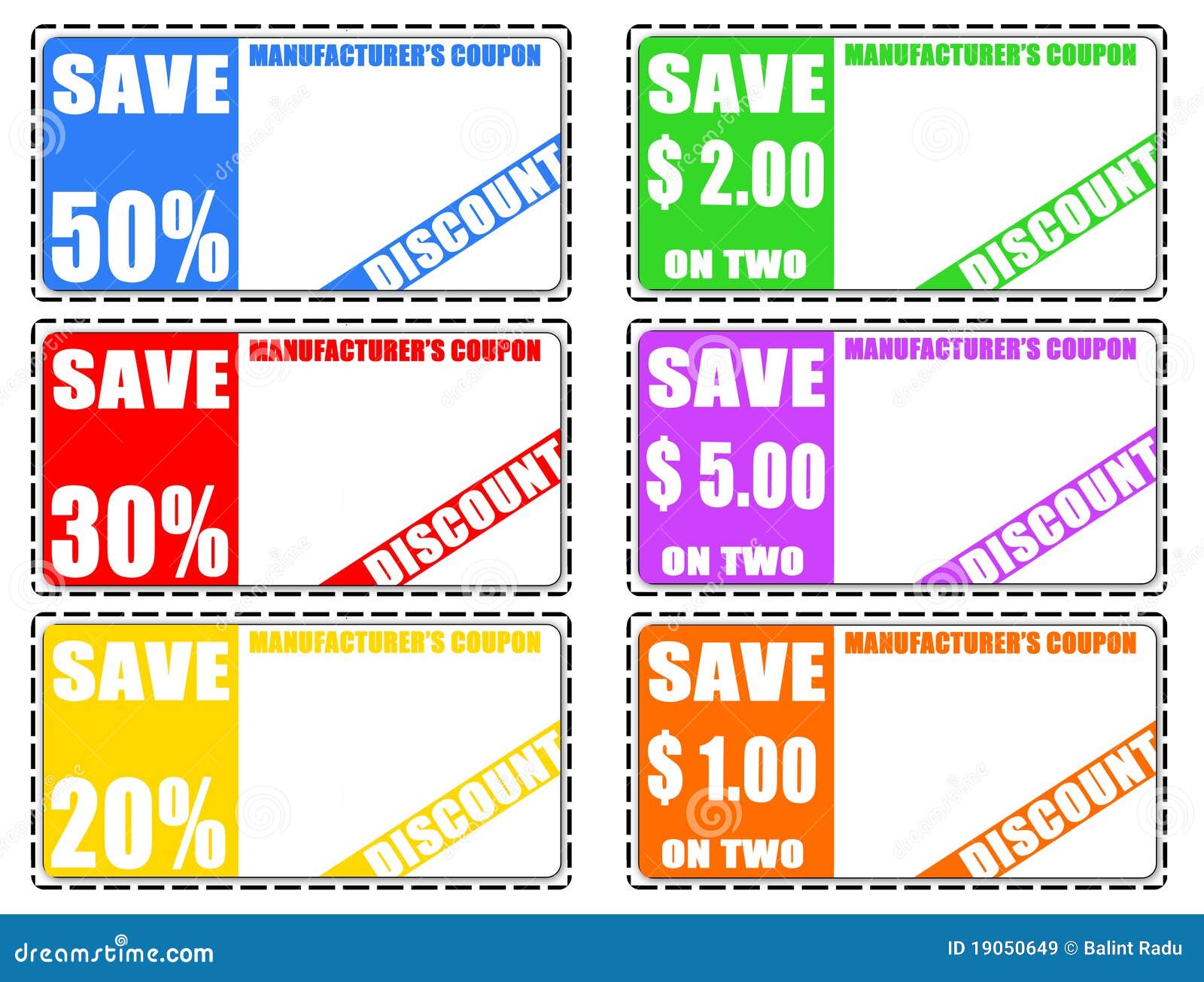 De coupons van de korting vector illustratie. Illustration of bericht ...