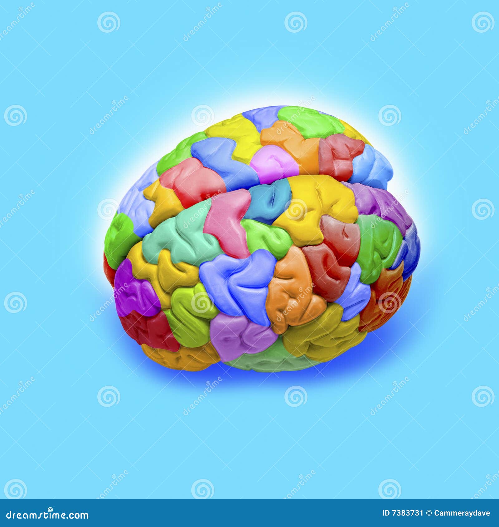 De Creativiteit Van Hersenen Stock Afbeelding - Image of helder ...