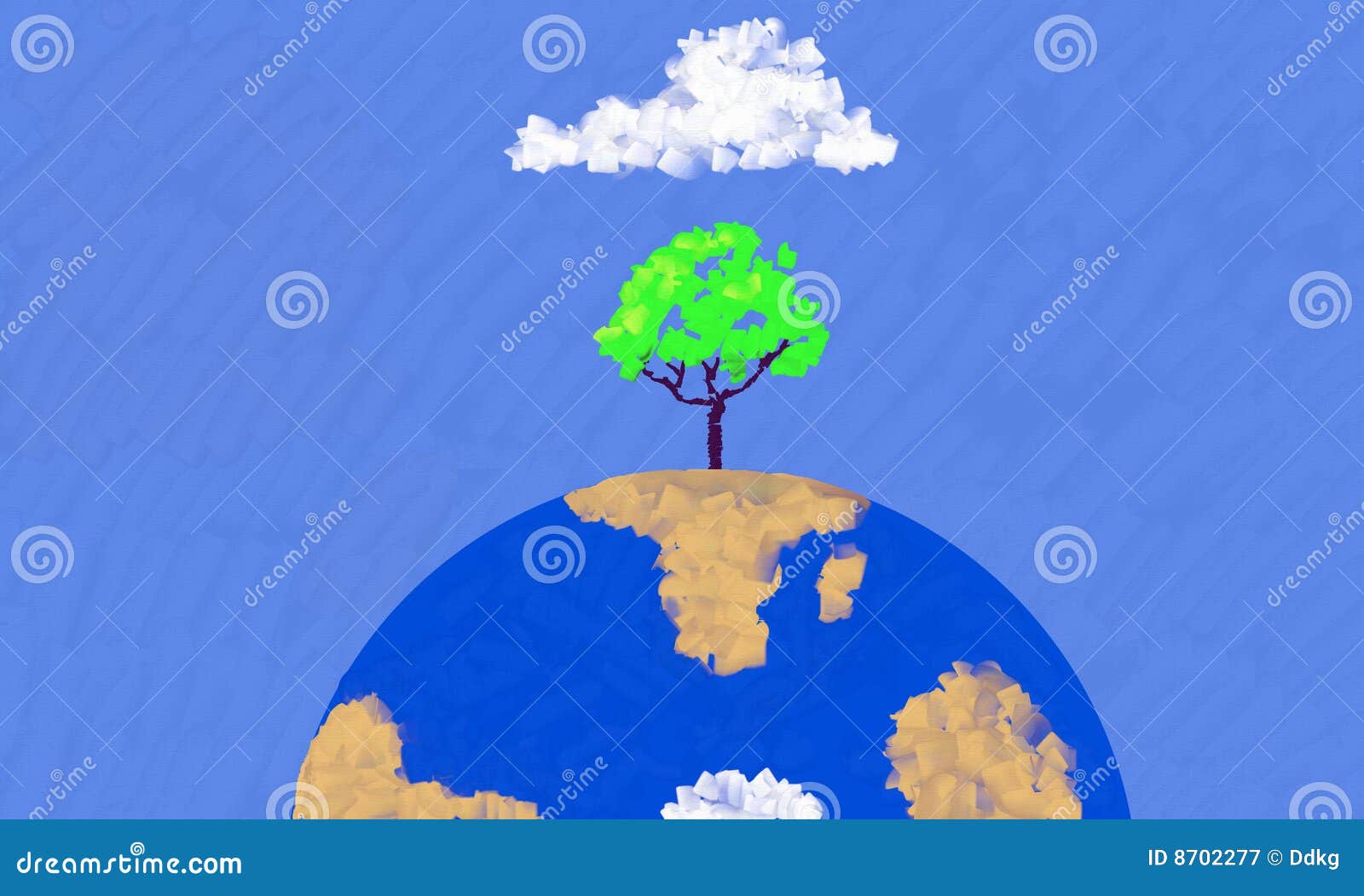 De Dag van de aarde stock illustratie. Illustration of groen - 8702277