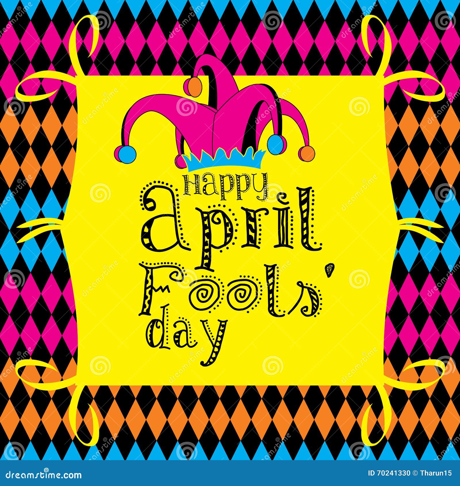 De Dag Van De Dwazen Van April Stock Illustratie - Illustration of ...