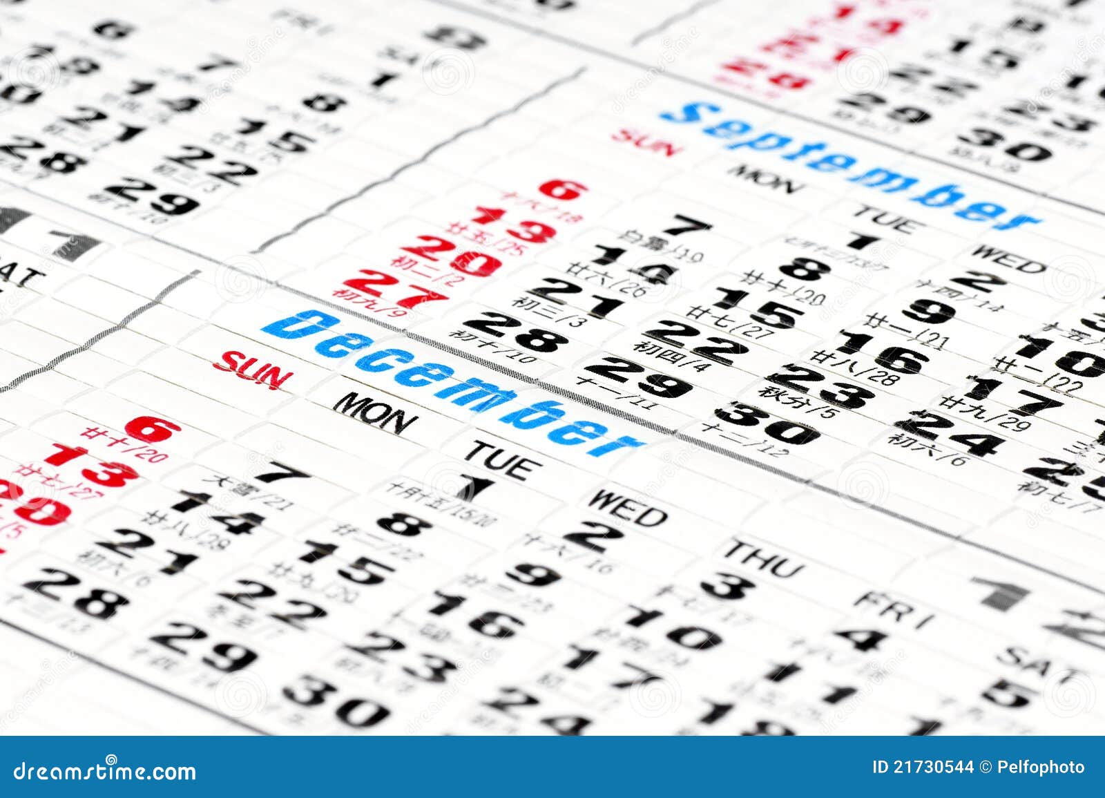 De dagen van de kalender. stock foto. Image of taken - 21730544