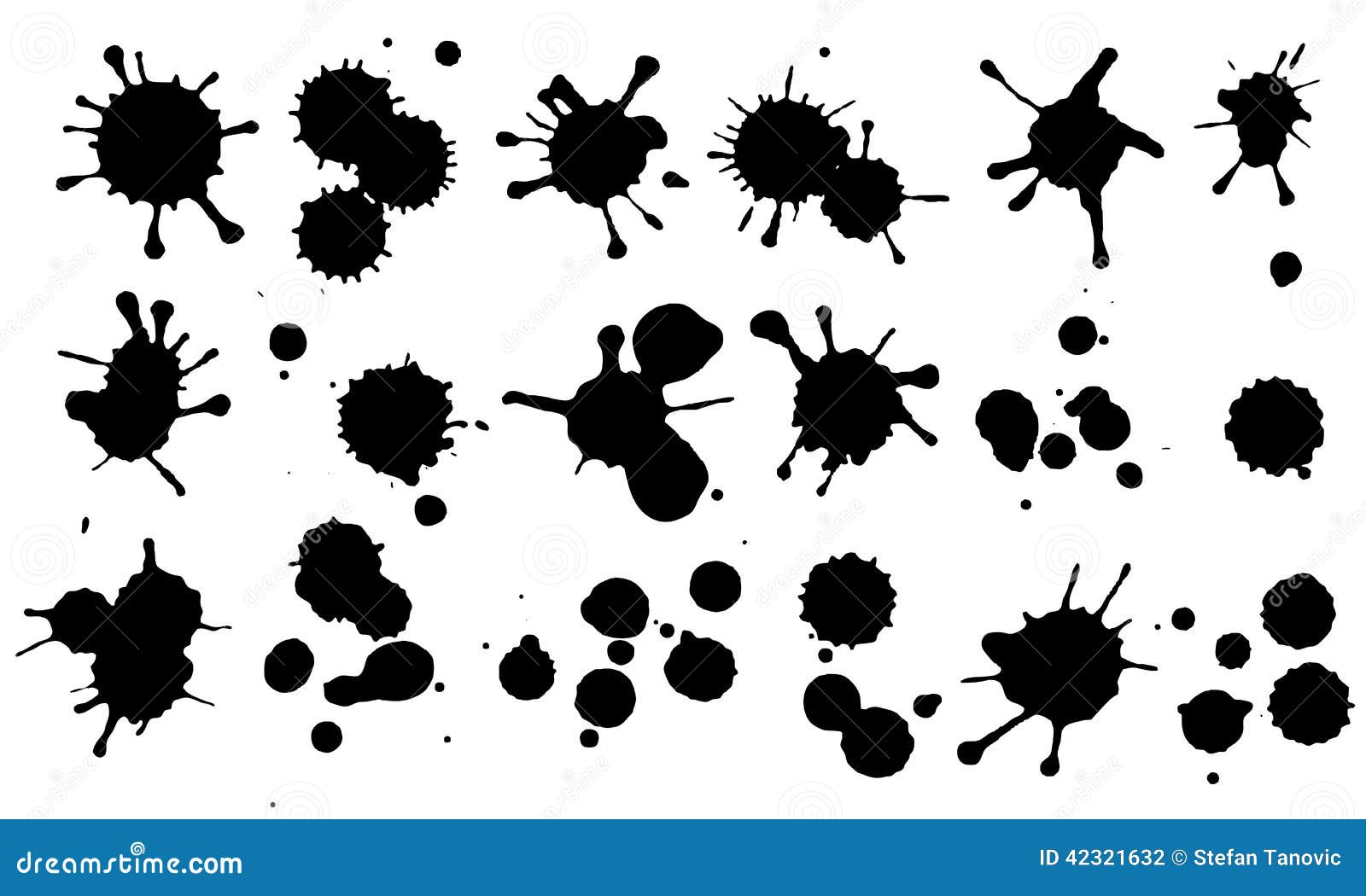 De dalingen van de verf vector illustratie. Illustration of verf - 42321632