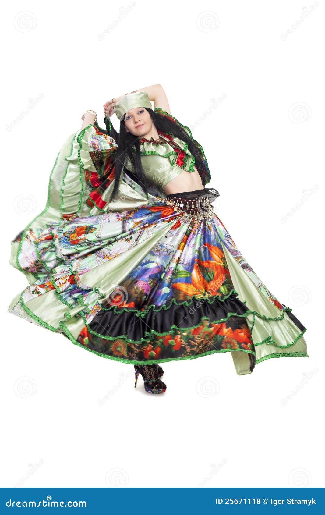 De danser van de zigeuner stock foto. Image of wijfje - 25671118