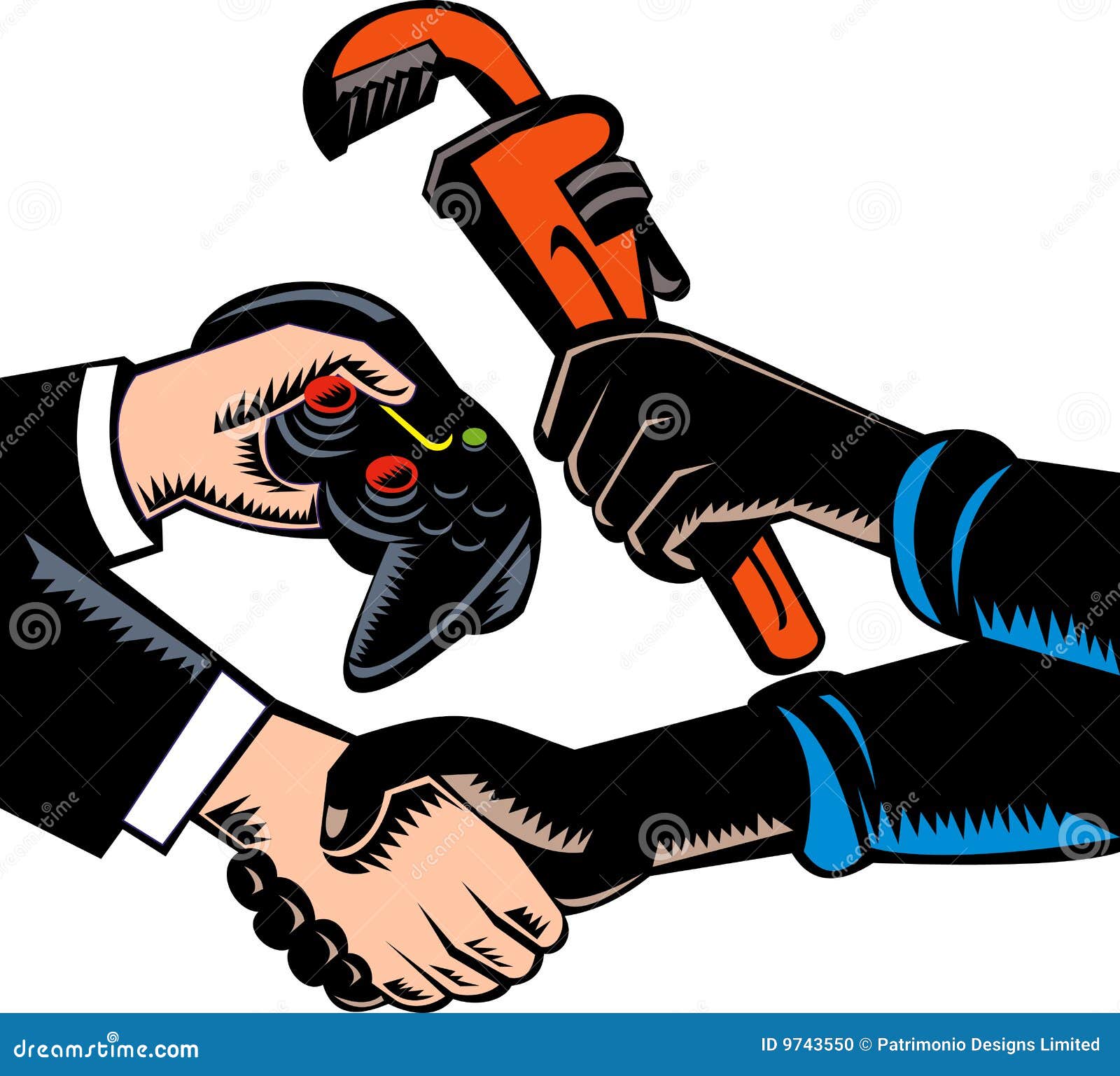 De De Handelsgoederen En Diensten Van De Ruilhandel Stock Illustratie ...