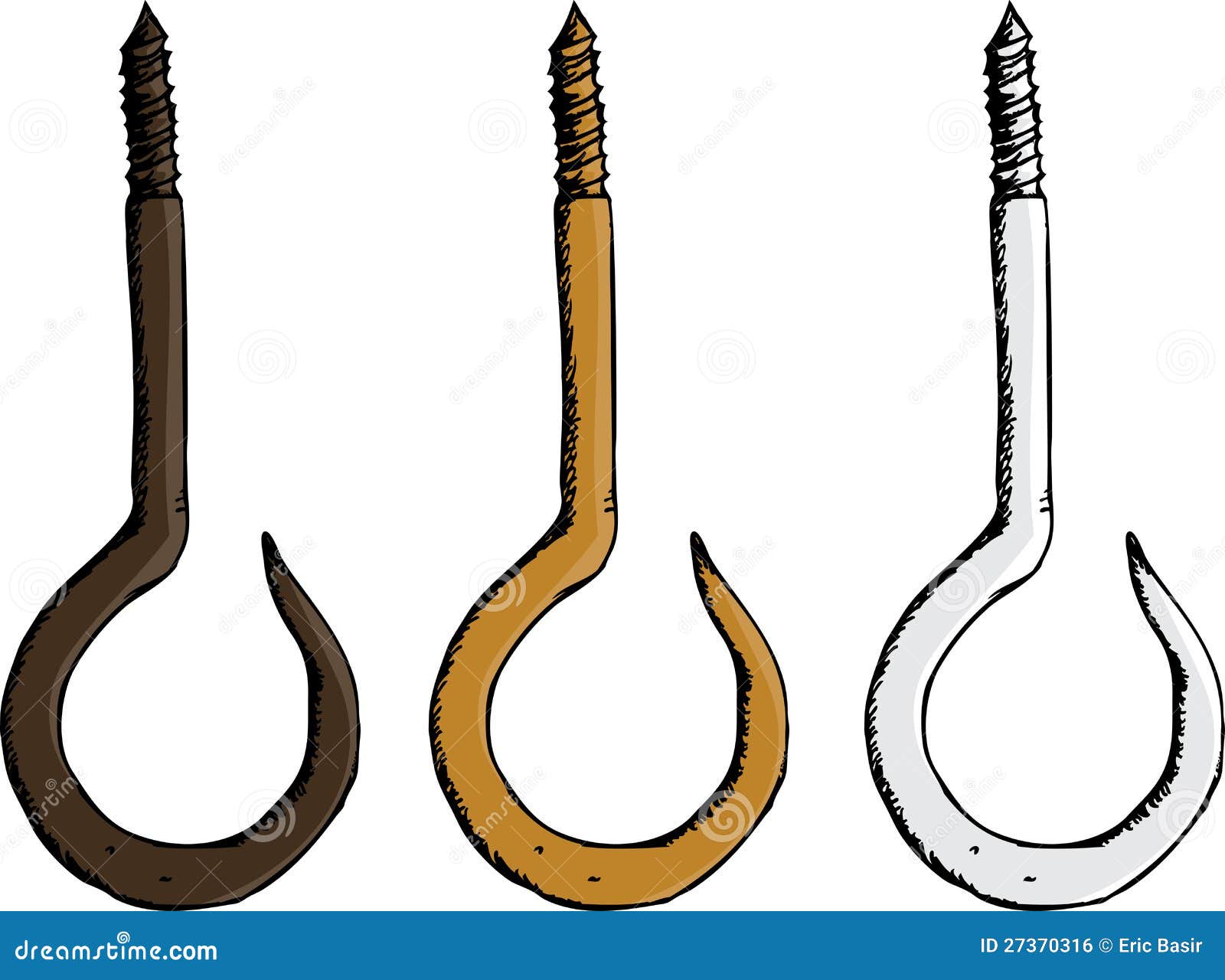 De Decoratieve Haak Van De Schroef Vector Illustratie - Illustration of ...