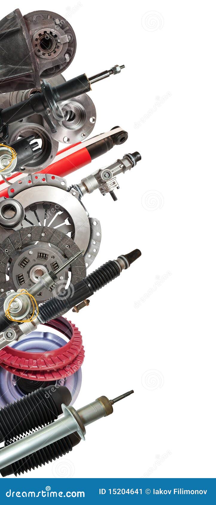 De delen van de auto. stock afbeelding. Image of motor - 15204641