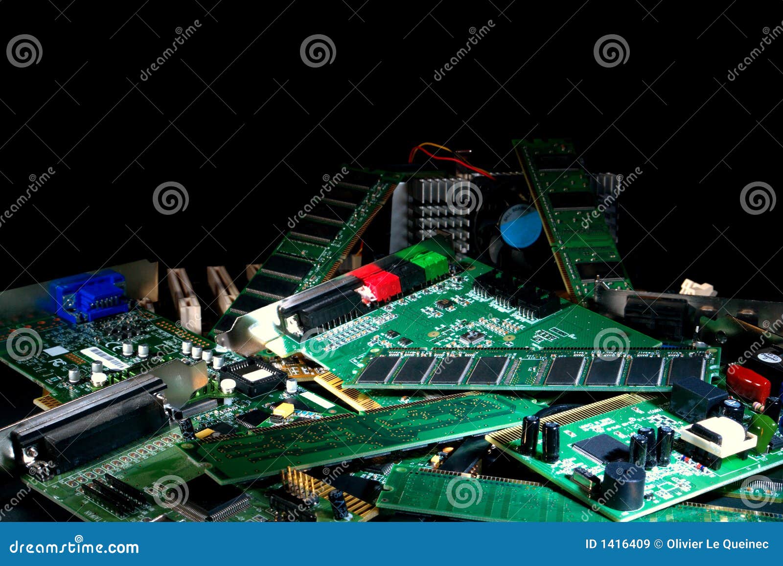 De Delen van de computer stock afbeelding. Image of computer - 1416409