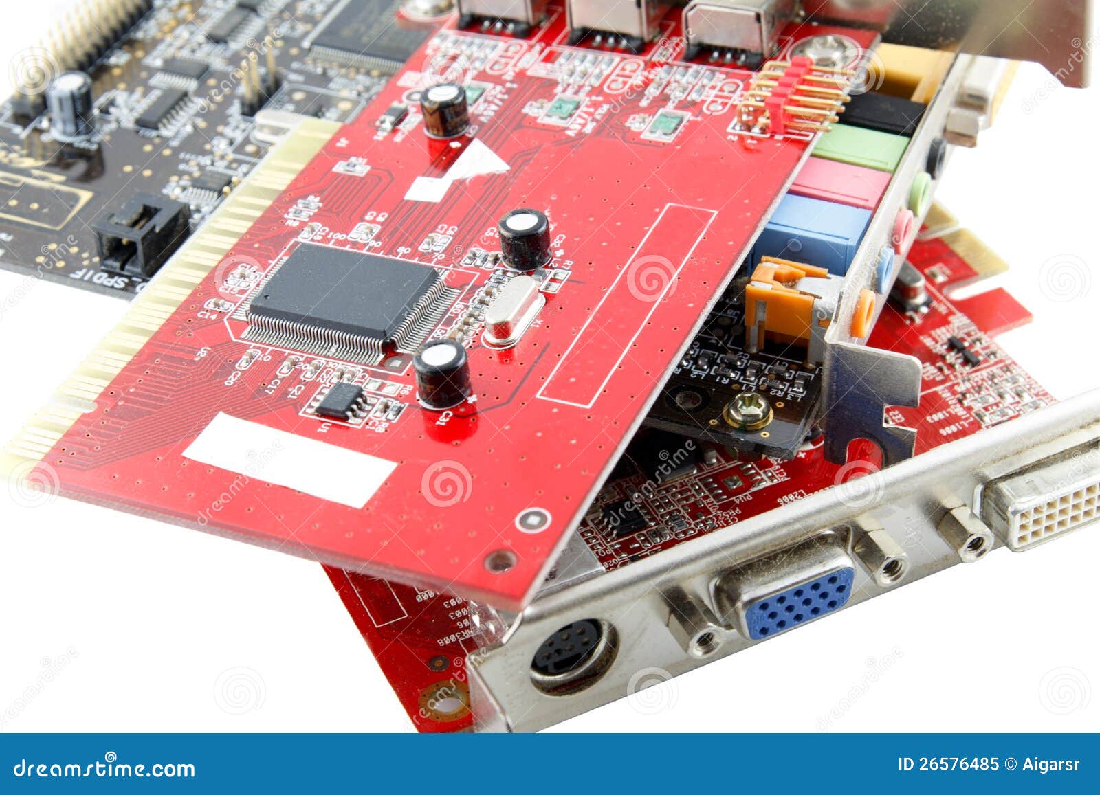 De delen van de computer stock afbeelding. Image of industrie - 26576485