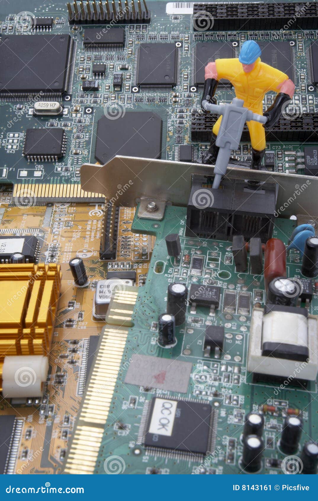 De Delen Van De Computer Herstellen Nieuw Stock Afbeelding - Image of ...