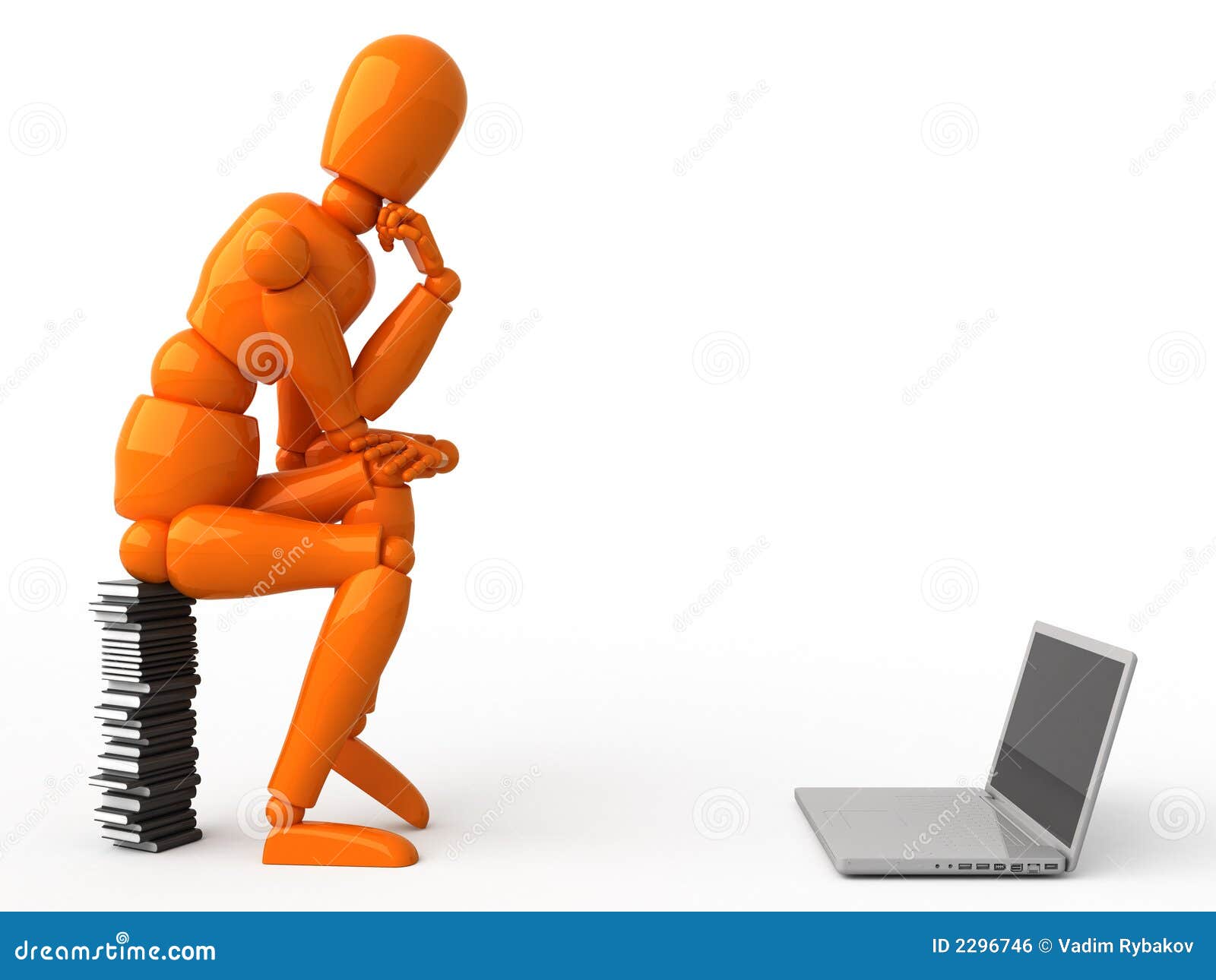 De denker stock illustratie. Illustration of beeld, verbind - 2296746