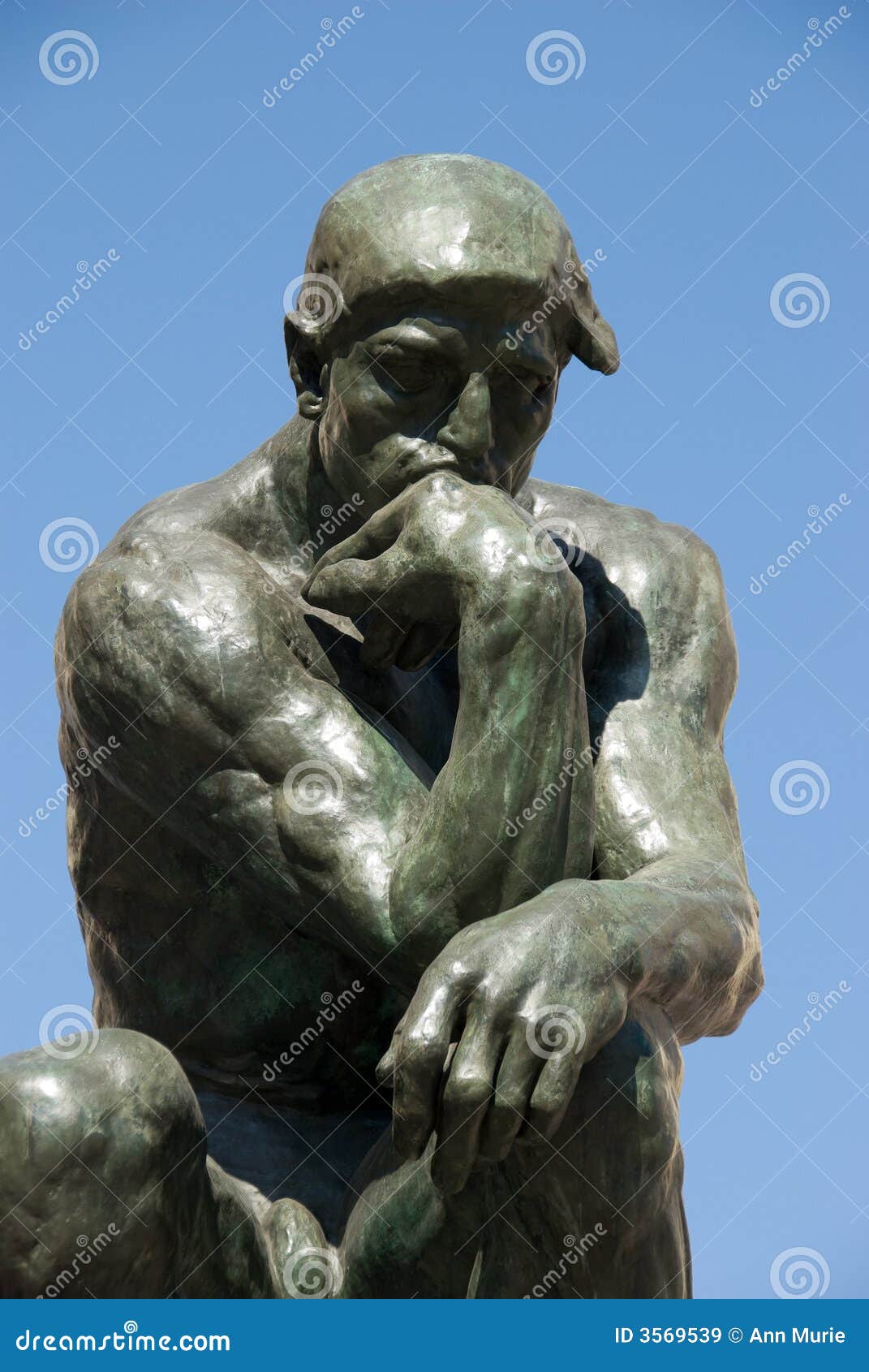 De denker door Rodin redactionele stock afbeelding. Image of ...