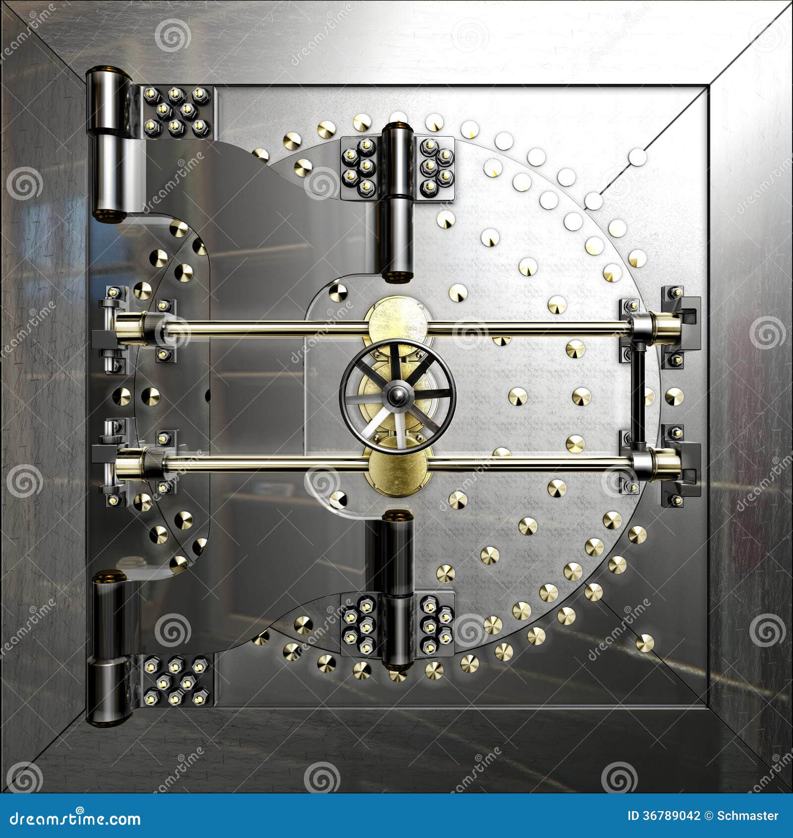 De deur van de bankkluis stock illustratie. Illustration of veiligheid ...