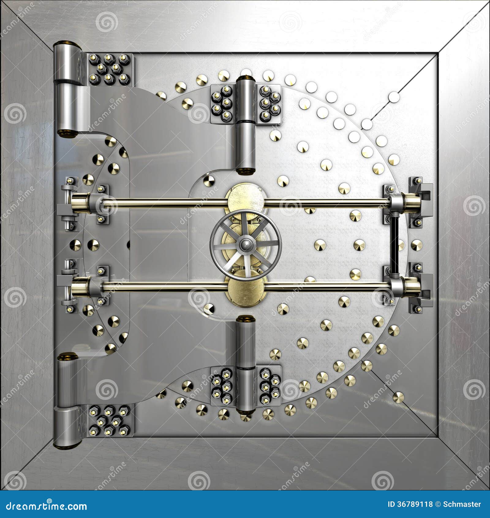 De deur van de bankkluis stock illustratie. Illustration of besparingen ...