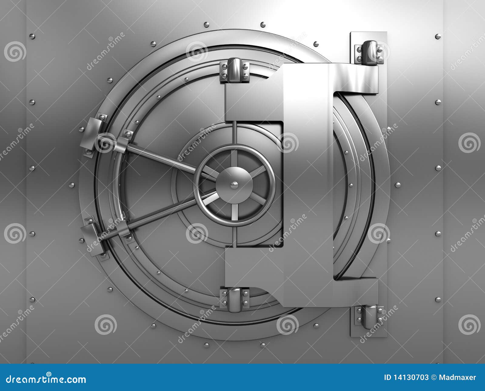 De deur van de kluis stock illustratie. Illustration of bankwezen ...