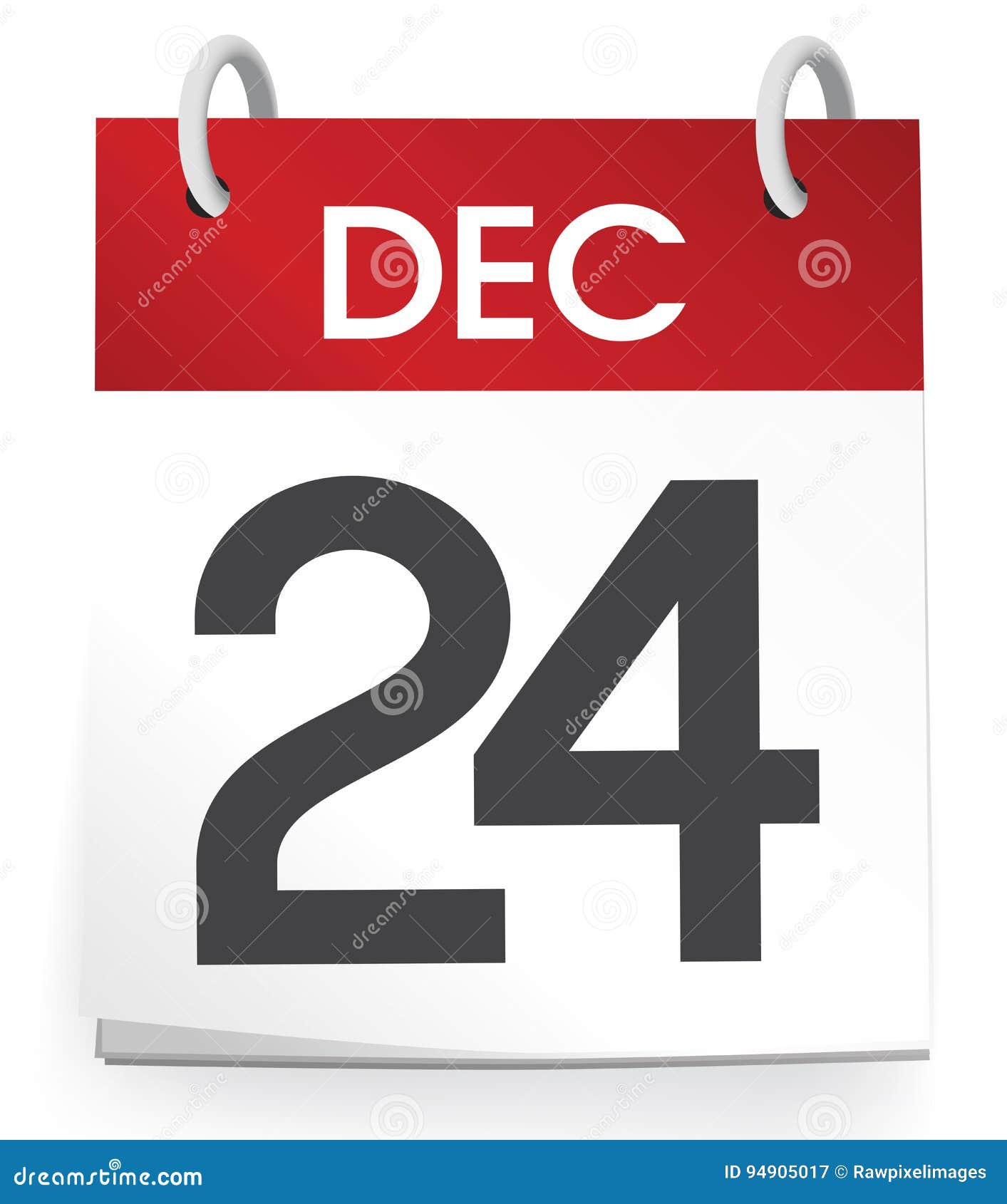 24 De Dezembro Conceito Da Data De Calendário Ilustração Stock ...