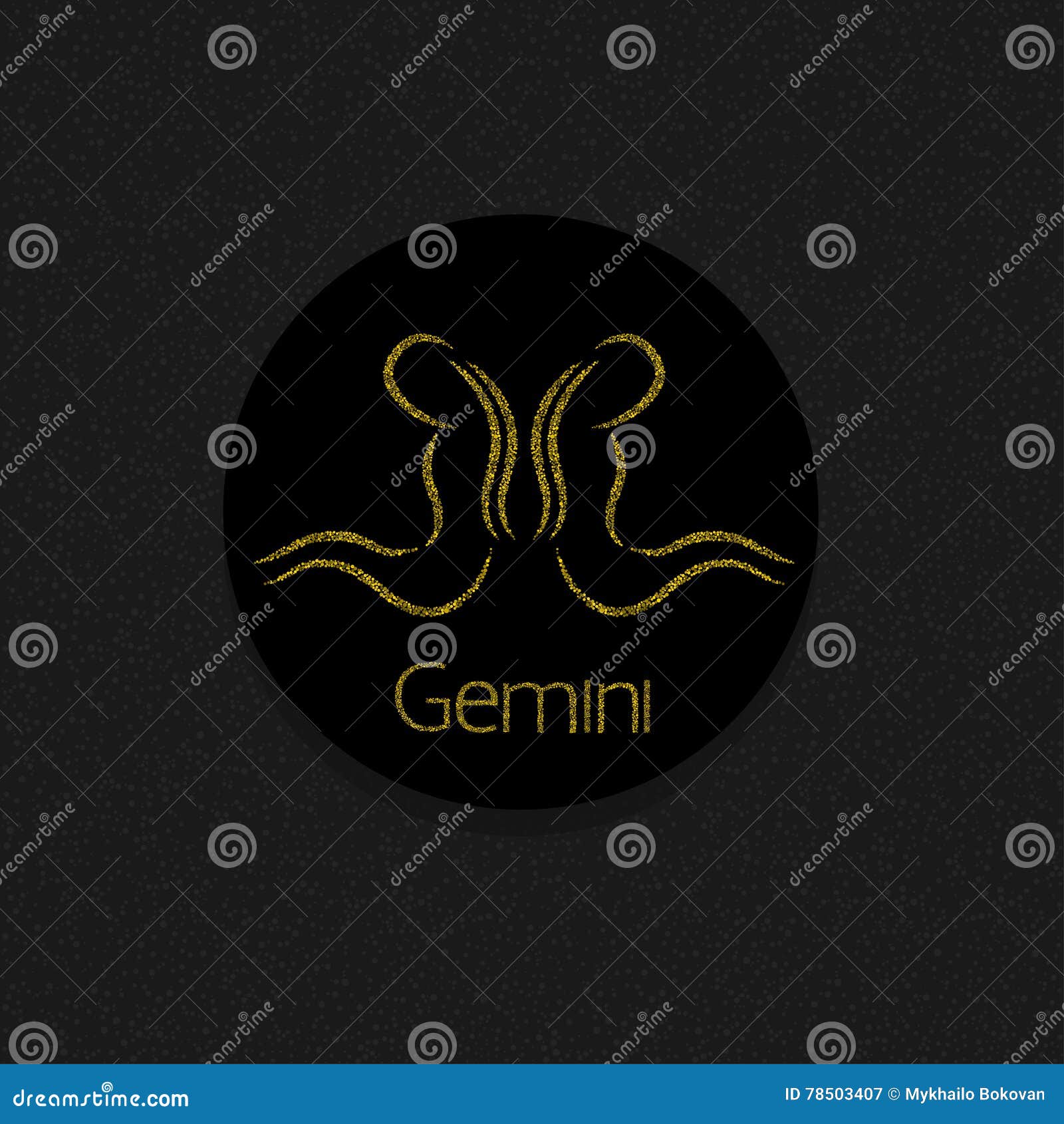 De Dierenriemteken Van Tweeling Vector Illustratie - Illustration of ...