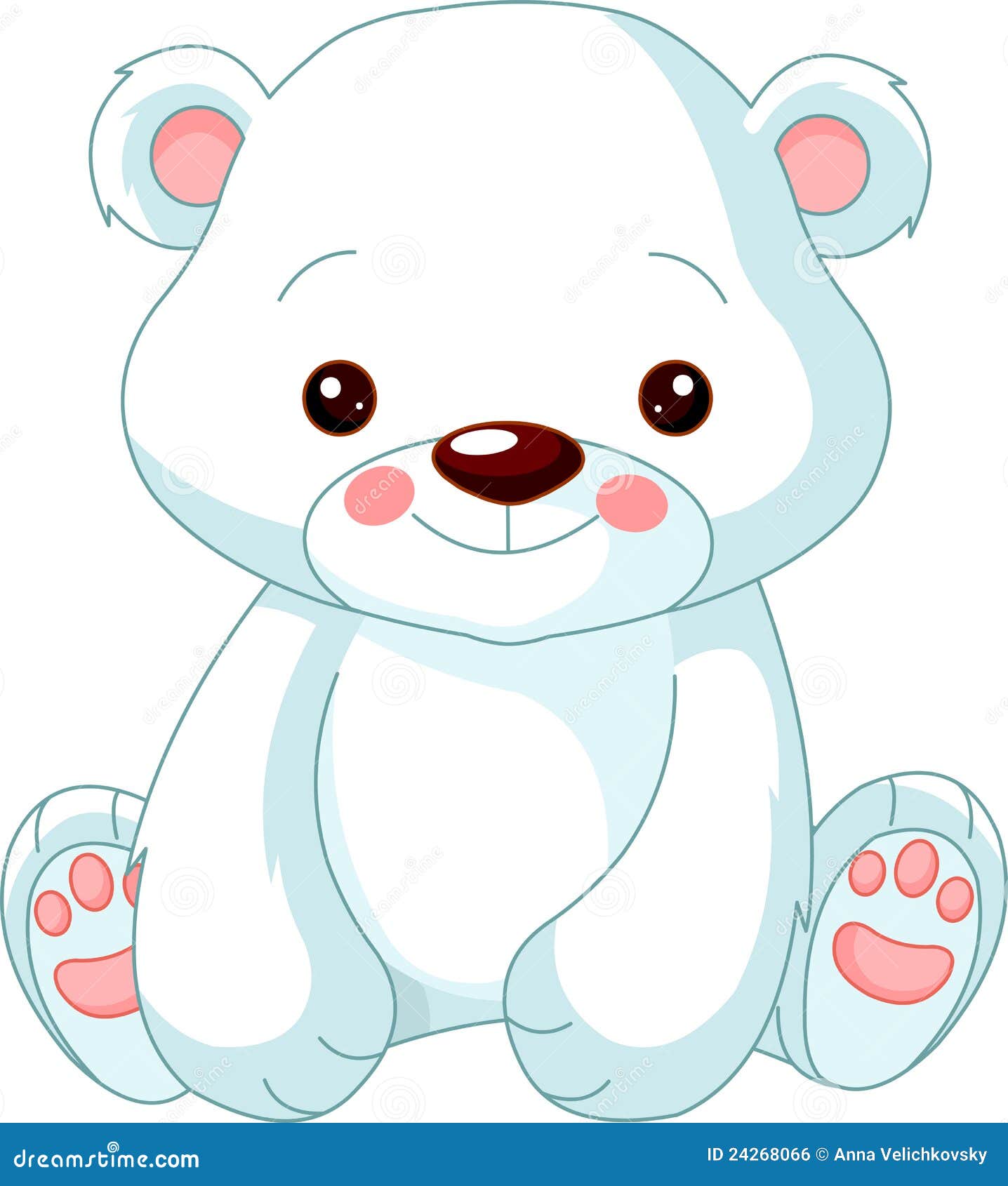 De Dierentuin Van De Pret. Ijsbeer Vector Illustratie - Illustration of ...