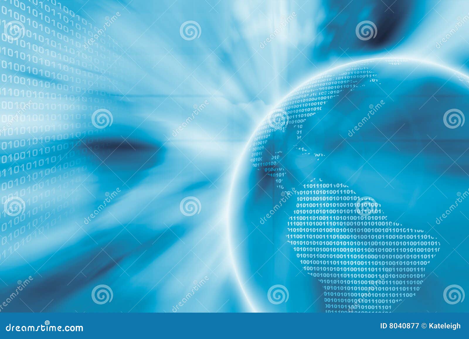 De Digitale Samenvatting Van De Wereld Stock Illustratie - Illustration ...