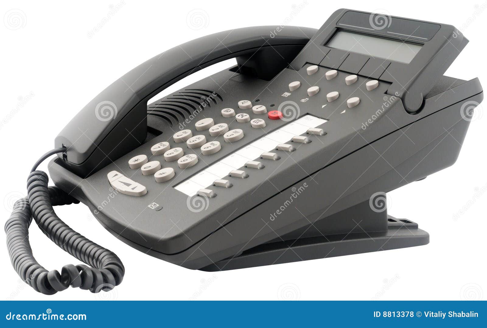 De Digitale Telefoon Van Het Acht Knopenbureau Stock Foto - Image of ...