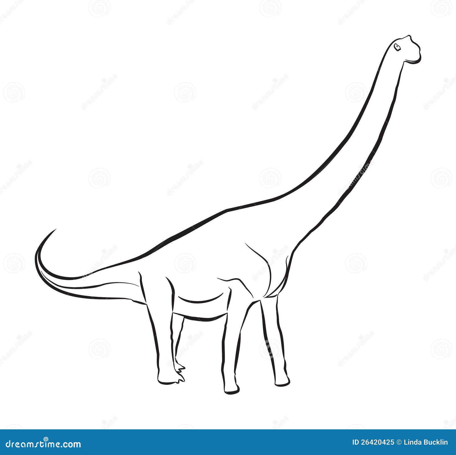 De Dinosaurus Van Sauroposeidon Vector Illustratie - Illustration of ...