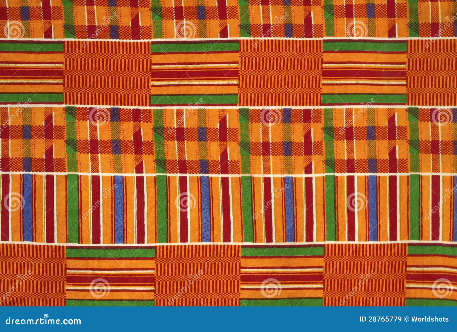 De doek Ghana van Kente stock afbeelding. Image of geschilderd - 28765779