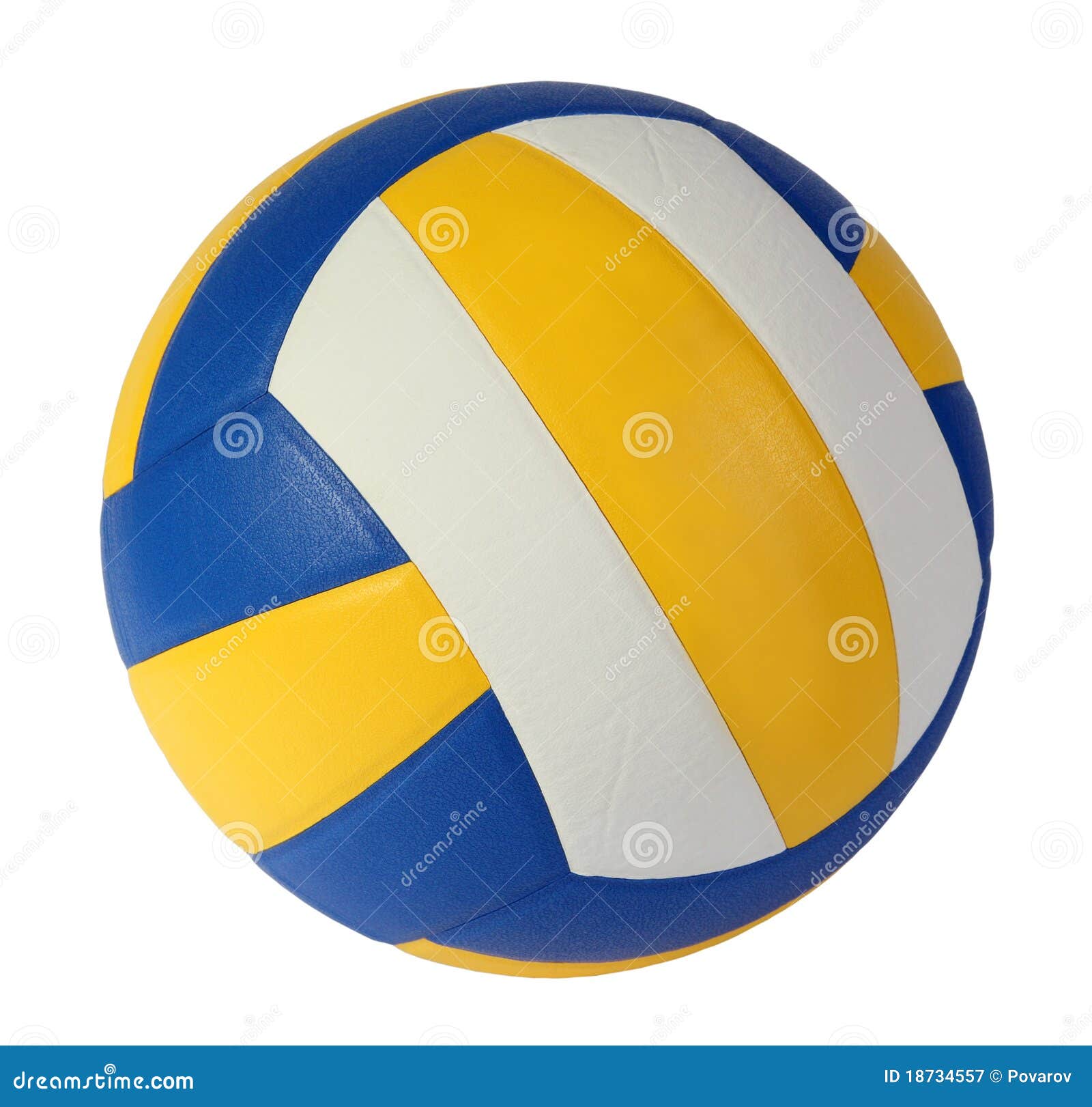 De Donkerblauwe, Gele Bal Van Het Volleyball Stock Afbeelding - Image ...